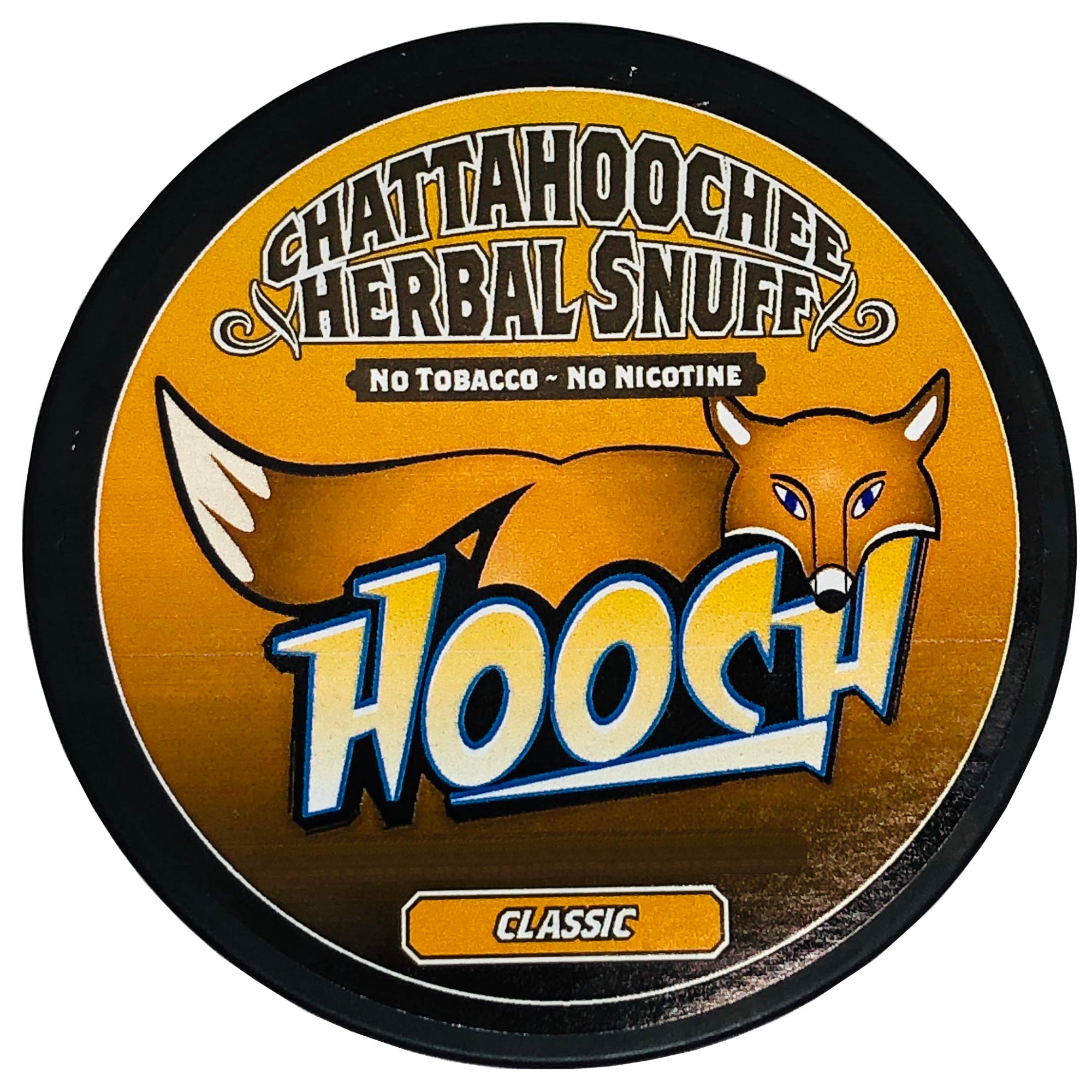 (6) Six Chattahoochee Hooch Herbal Snuff Cans 1.2oz/34g - Classic - Rough Cut - No Tobacco, No Nicotine