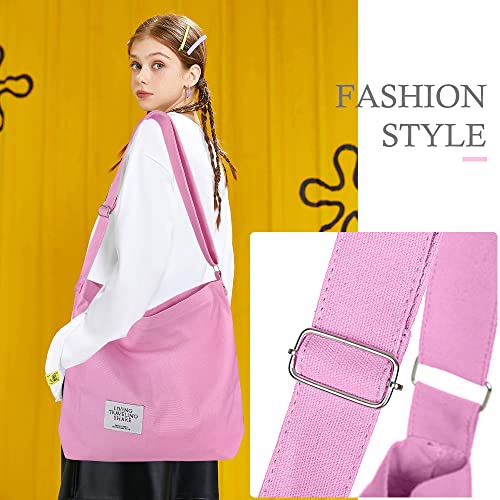 Canvas Tote Bag, Pink