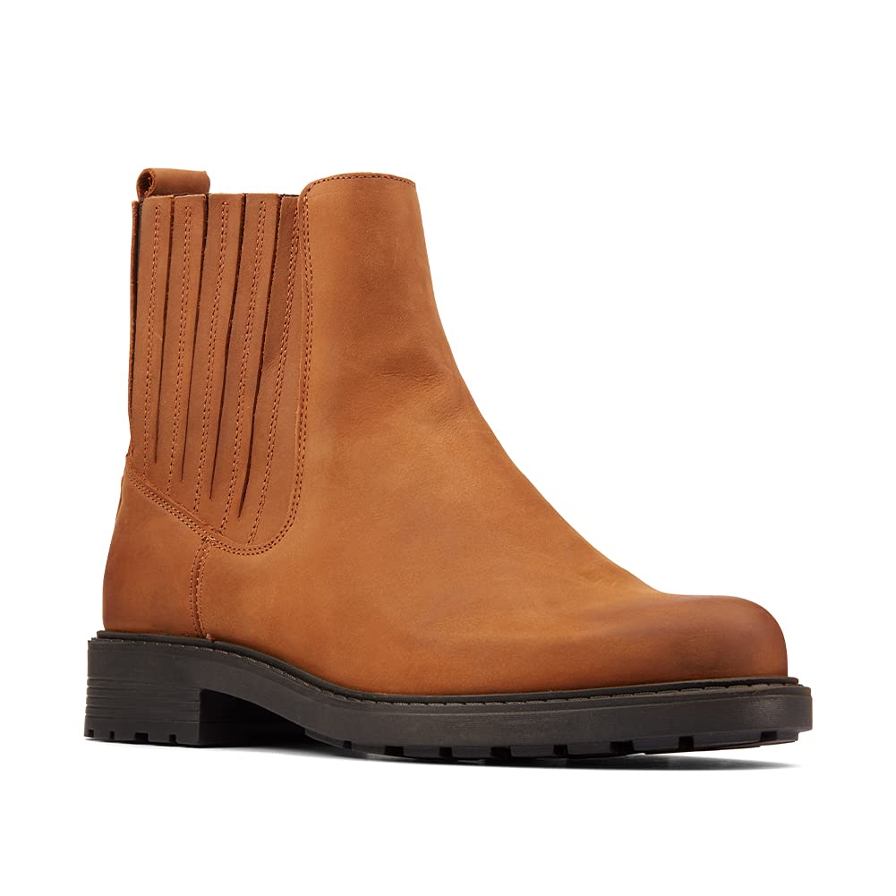 Clarks Women's Orinoco2 Mid Boot, Brown Snuff Leather, Size 10