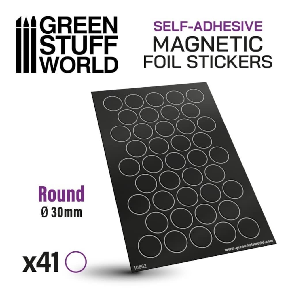 Green Stuff World for Models & Miniatures Magnetic Bases Round 30mm 10862
