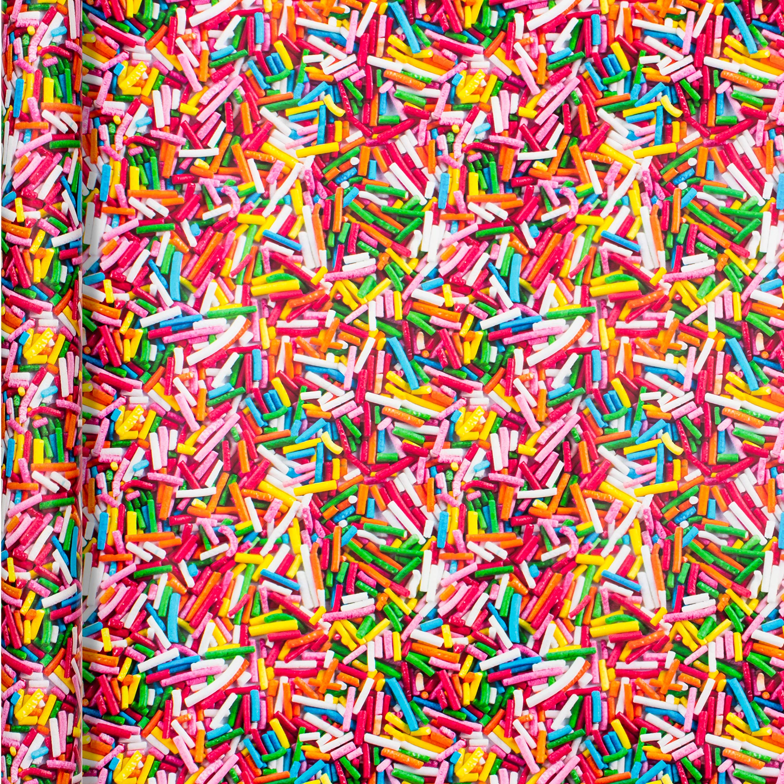 B-THERE Birthday Gift Wrap Wrapping Paper for Boys, Girls, Adults. 6 Cute & Funny Different Designs of 6 ft X 30 Roll! Includes Cactus, Fruit, Rainbows, Rainbow Sprinkles, Pizza, Balloons, Donuts
