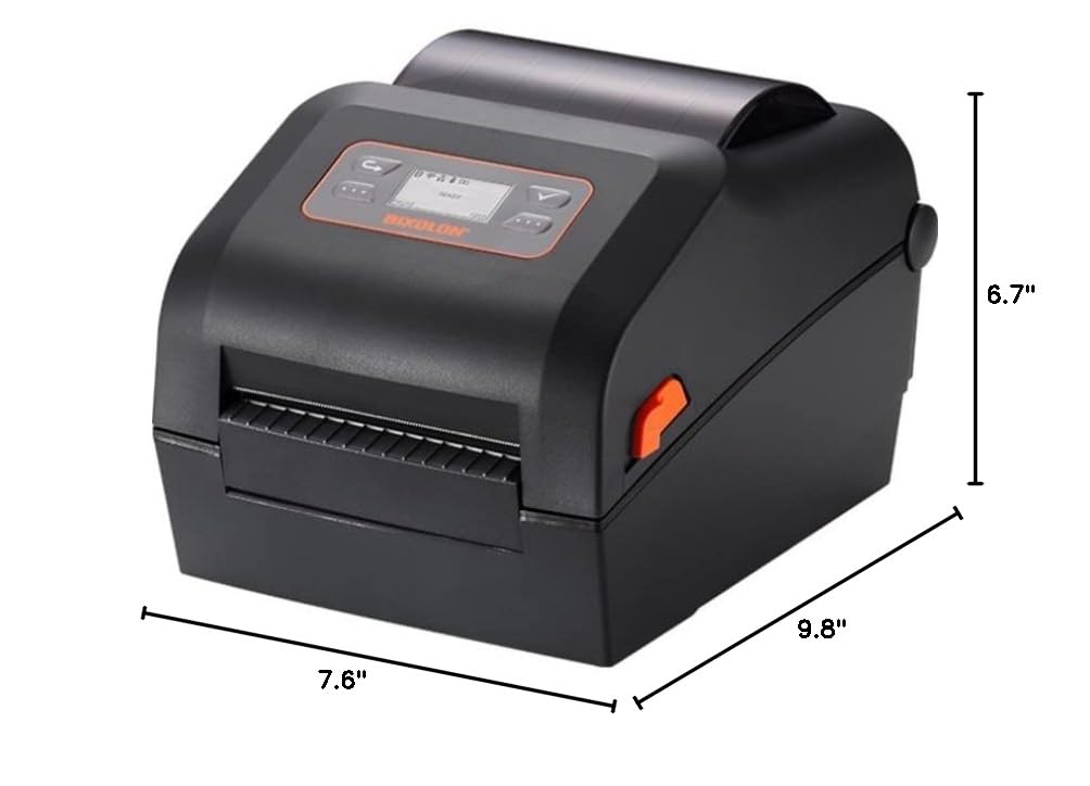 BIXOLON, XD5-40, Desktop Label Printer, USB, USB Host, SER, ETHERNET, 7 IPS, 203 DPI, Black, Power Supply