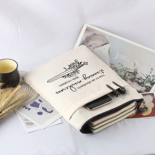 G2TUP from Blood and Ash Inspired Gift You're an Absolutely Stunning Murderous Little Creature Book Sleeve FBAA Fan Book Covers Bookish Gift Zipper Book Protector (Murderous Little Creature BS)