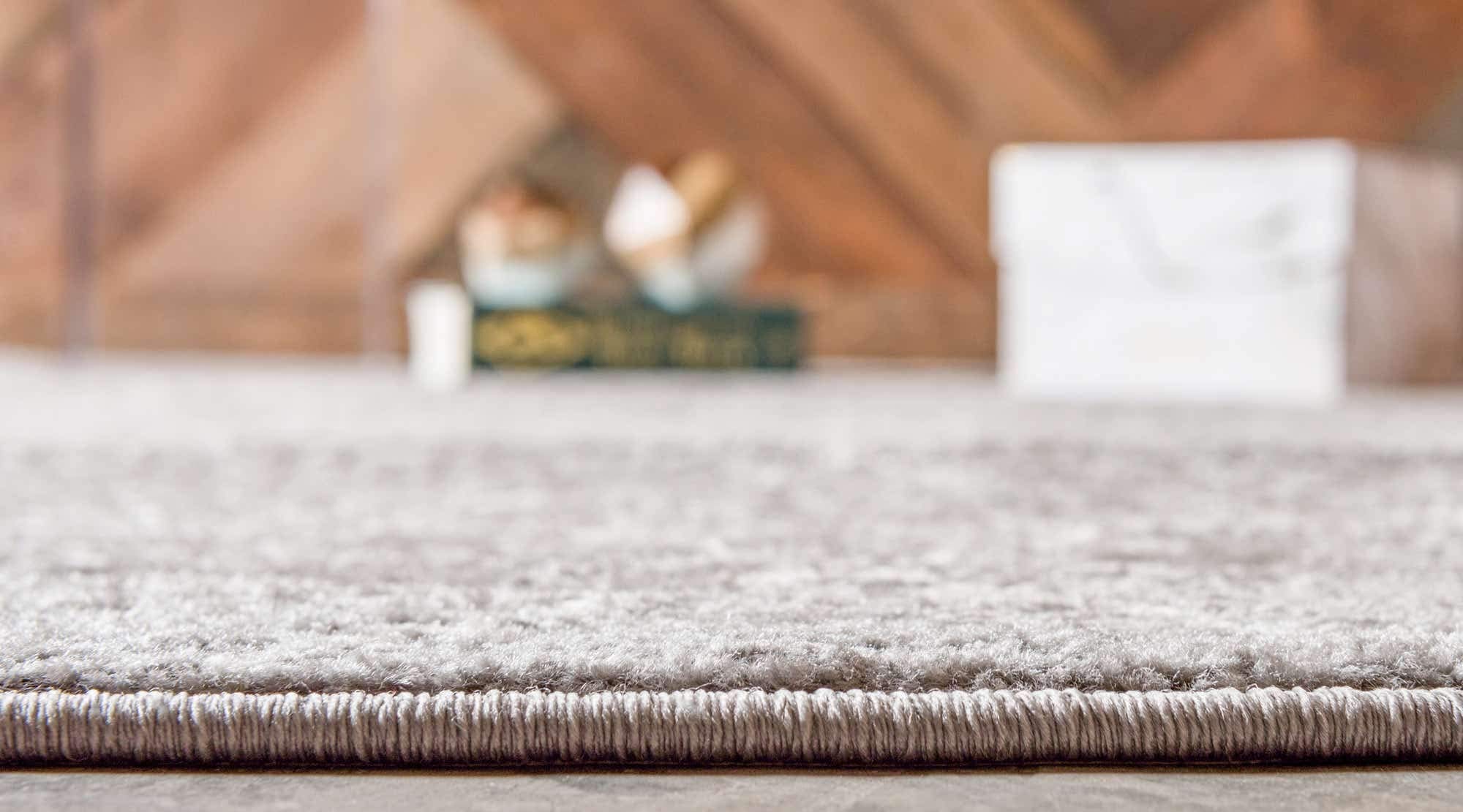 Unique Loom Trellis Frieze Collection Area Rug - Geometric (4' 1" x 6' 1", Light Gray/ Ivory)