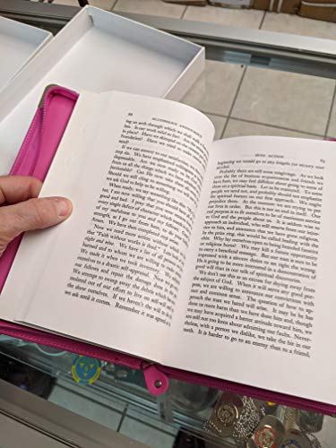 First Edition Softcover Reprint AA Big Book w/Pink Bookcover for Alcoholics Anonymous. You Get The Both AA Big Book 1st Edition Reprint and Pink Zip Up Bookcover.
