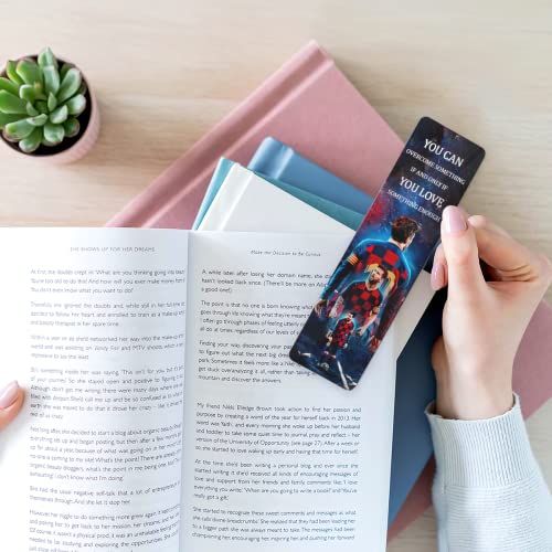 Bookmarks Ruler Metal El Measure Pulga Tassels Messi Bookography Soccer Reading Collage Bookworm Quote for Book Bibliophile Gift Reading Christmas Ornament Markers