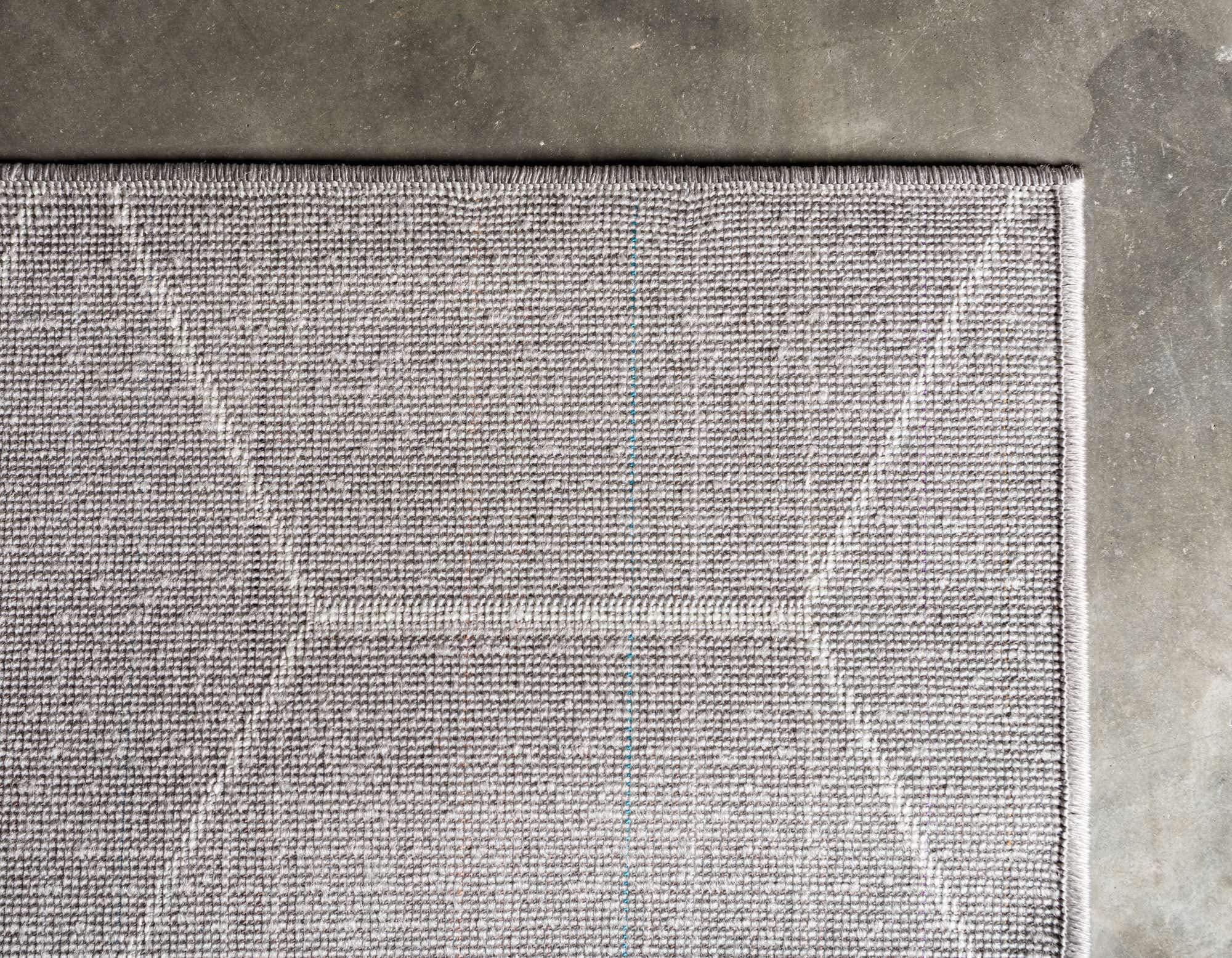 Unique Loom Trellis Frieze Collection Area Rug - Geometric (4' 1" x 6' 1", Light Gray/ Ivory)