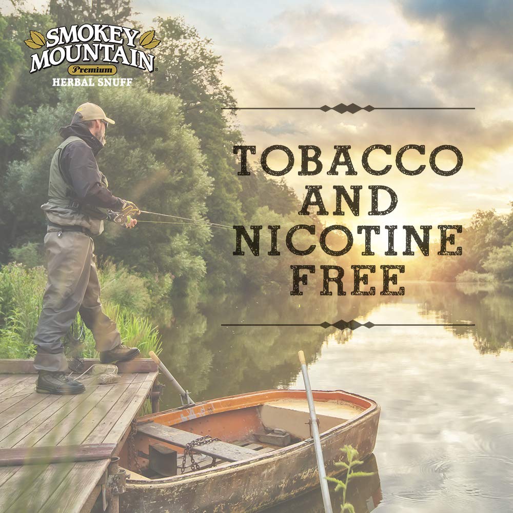 Smokey Mountain Original Pouches - Wintergreen - Tobacco Free and Nicotine Free - 1 Can - 20 Per Can
