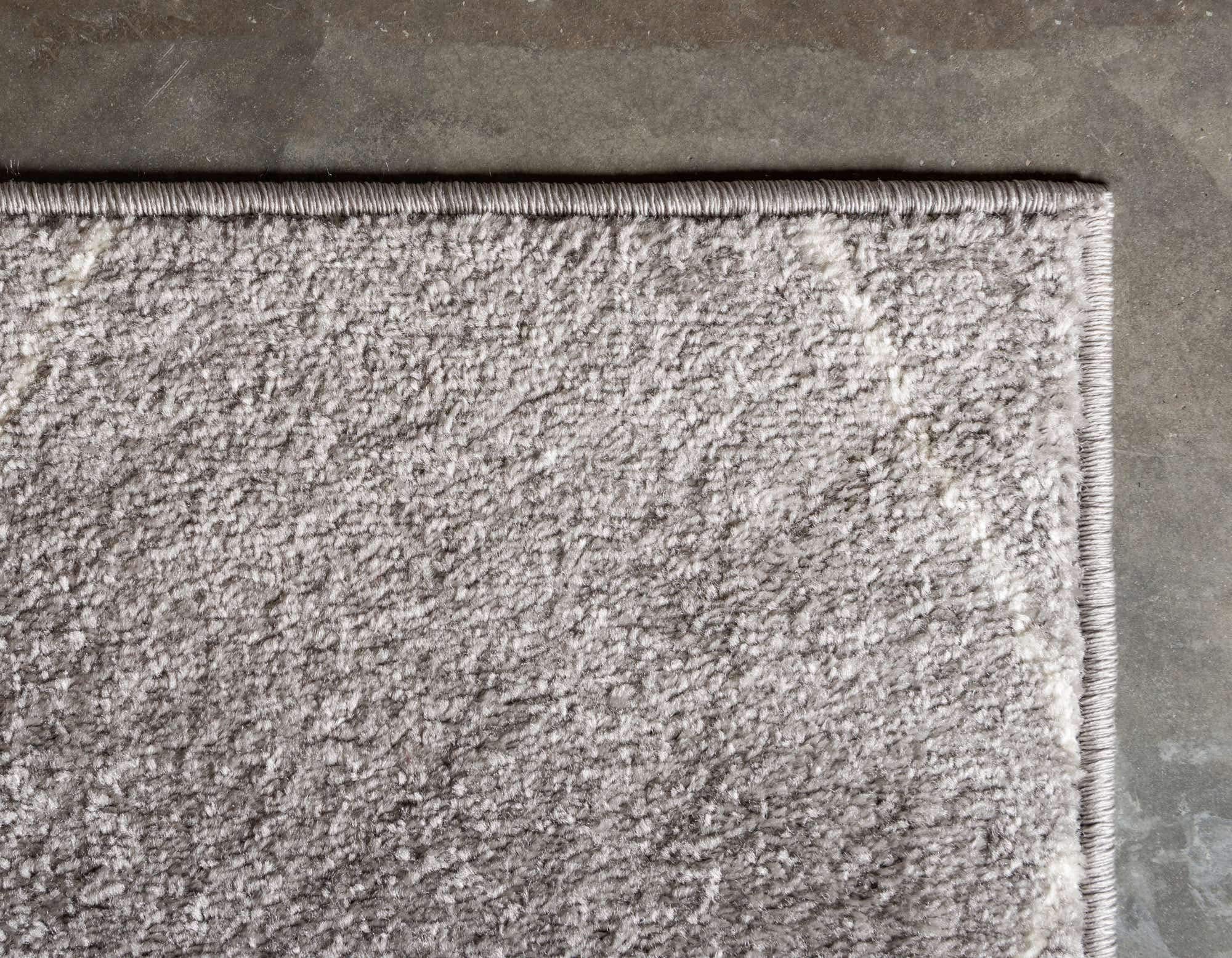 Unique Loom Trellis Frieze Collection Area Rug - Geometric (4' 1" x 6' 1", Light Gray/ Ivory)