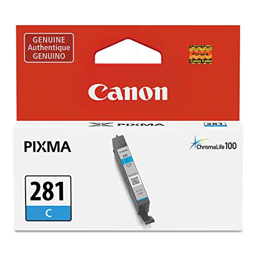 Canon CLI-281 CYAN Compatible to TR7520,TR8520,TR8620,TS6120,TS6220,TS6320,TS702,TS8120,TS8220,TS8320,TS9120,TS9520 Printers
