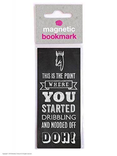 Brainbox Candy Funny Humorous 'Fell Asleep' Novelty Magnetic Bookmark