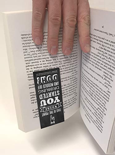 Brainbox Candy Funny Humorous 'Fell Asleep' Novelty Magnetic Bookmark
