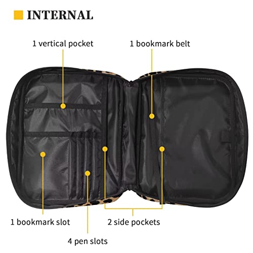 Jiueut Galaxy Wolf Bible Cover for Men Large Size Bible Case Scripture Carrying Book Case Boys Study Bible Case Bible Holder with Handle and Zippered Pocket