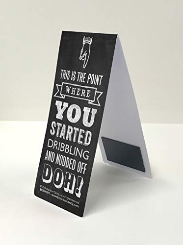 Brainbox Candy Funny Humorous 'Fell Asleep' Novelty Magnetic Bookmark