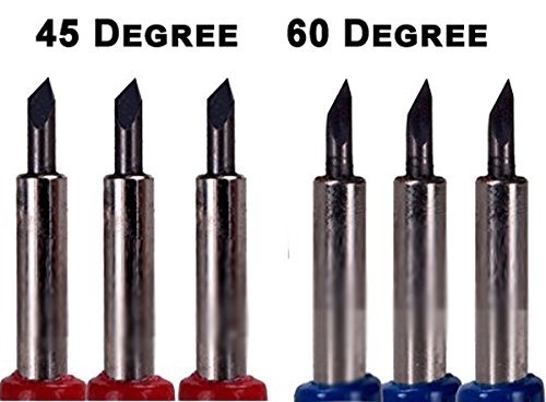 Craft Blades German Carbide Bulk Packs Deep Point (20 Pack - 15 Standard & 5 Deep Point)