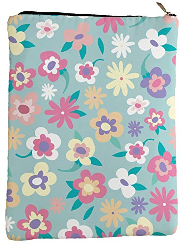 Colorful Floral Book Sleeve - Book Cover for Hardcover and Paperback - Book Lover Gift - Notebooks and Pens Not Included