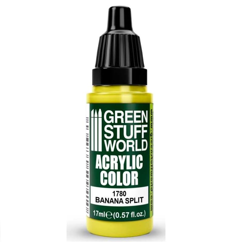 Green Stuff World – Acrylic Color Paint Banana Split 1780 for Models and Miniatures