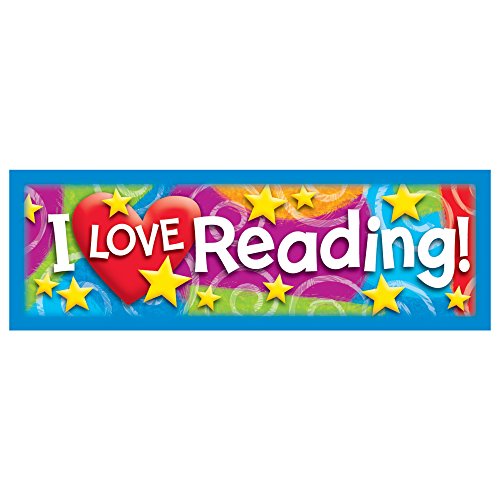 TREND ENTERPRISES, INC. I Love Reading Stars ‘n Swirls Bookmarks, 36 ct