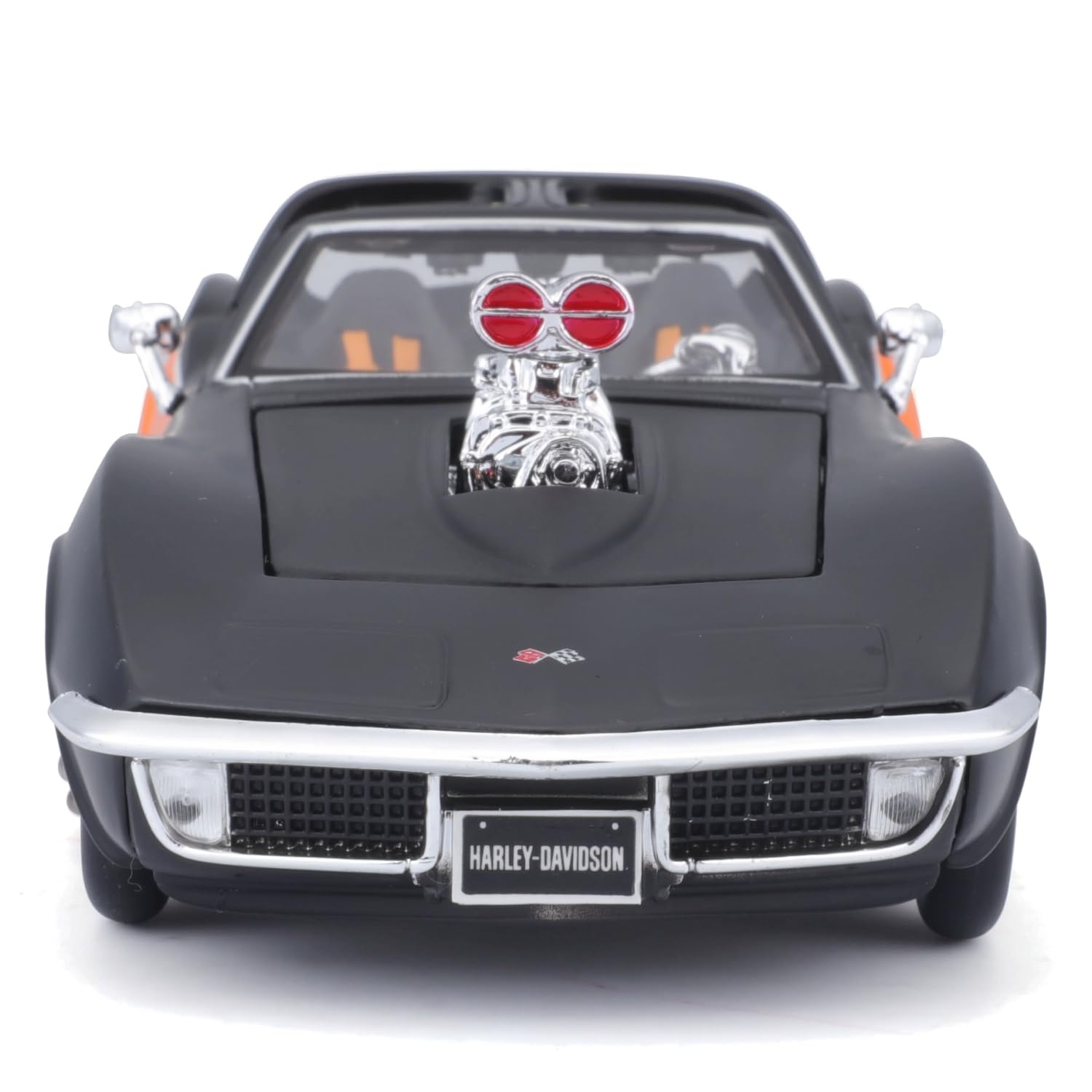 Maisto Harley-Davidson 1970 Chevy Corvette Diecast Vehicle (1:25 Scale)