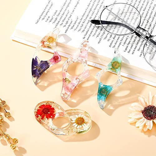 Book Page Holder Dried Flower Resin Thumb Book Holder Book Opener Bookmarks Book Reading Accessories for Teachers Bookworm Book Lovers