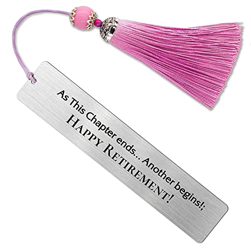 Hafhue As This Chapter Ends Metal Bookmark Book Lover Gifts for Woman for Woman Man Graduation Gifts Back to School Gifts Book Club Gifts, Another Begins, Retirement Gift for WomenTeacher