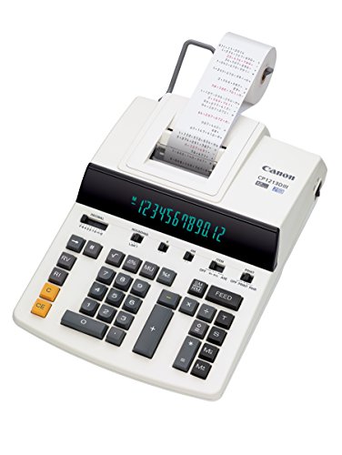 Canon Office Products CP1213DIII Desktop Printing Calculator, White, 6" x 11" x 17"