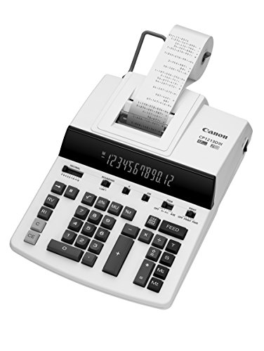 Canon Office Products CP1213DIII Desktop Printing Calculator, White, 6" x 11" x 17"