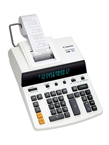 Canon Office Products CP1213DIII Desktop Printing Calculator, White, 6" x 11" x 17"