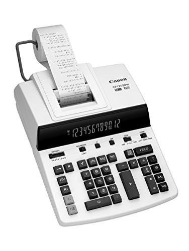Canon Office Products CP1213DIII Desktop Printing Calculator, White, 6" x 11" x 17"