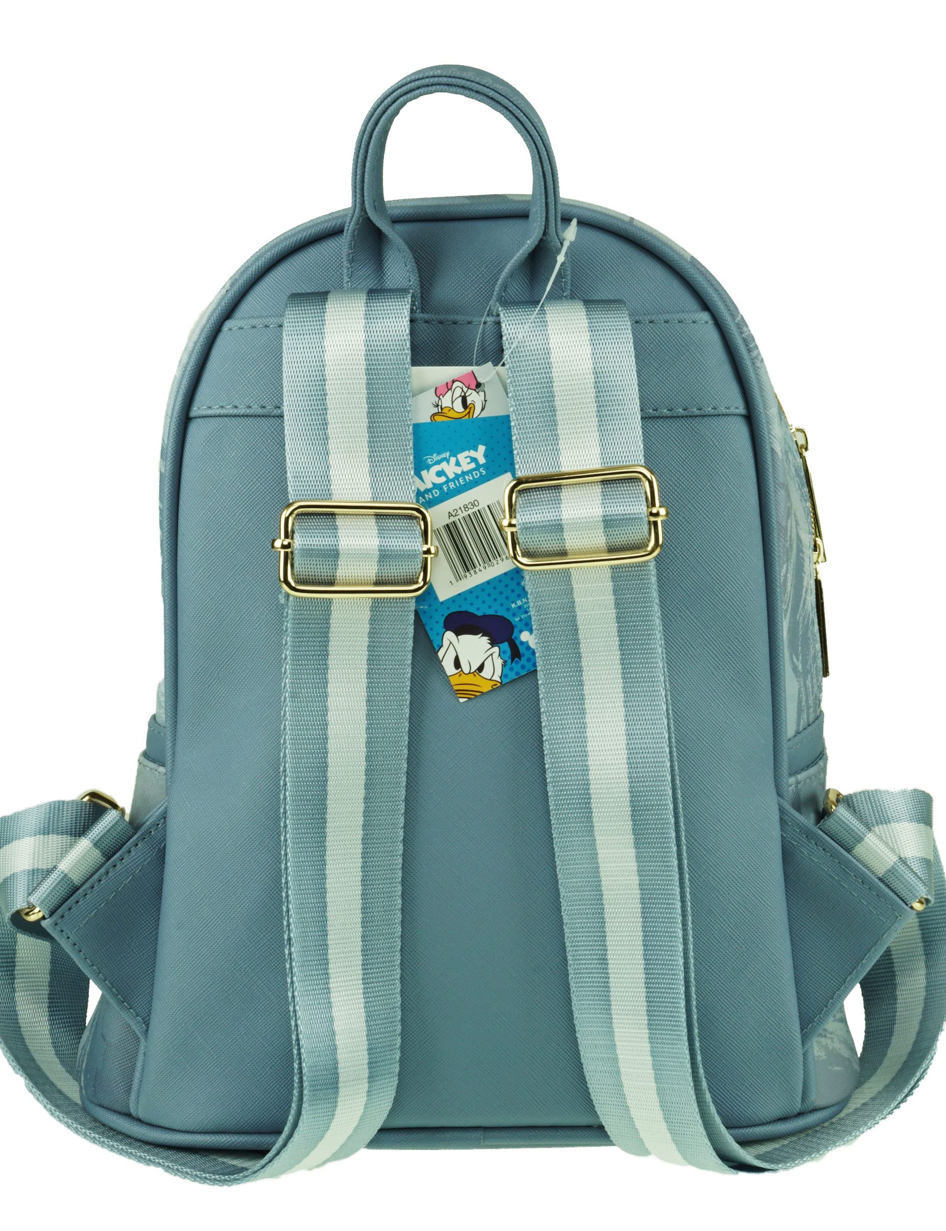 KBNL Donald Duck 11inch Vegan Leather Mini Backpack - A21830,Multicoloured,Medium
