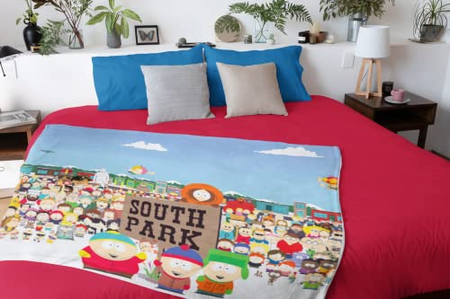 INTIMO South Park TV Show Stan Kyle Cartman Kenny McCormick Full Cast Throw Blanket