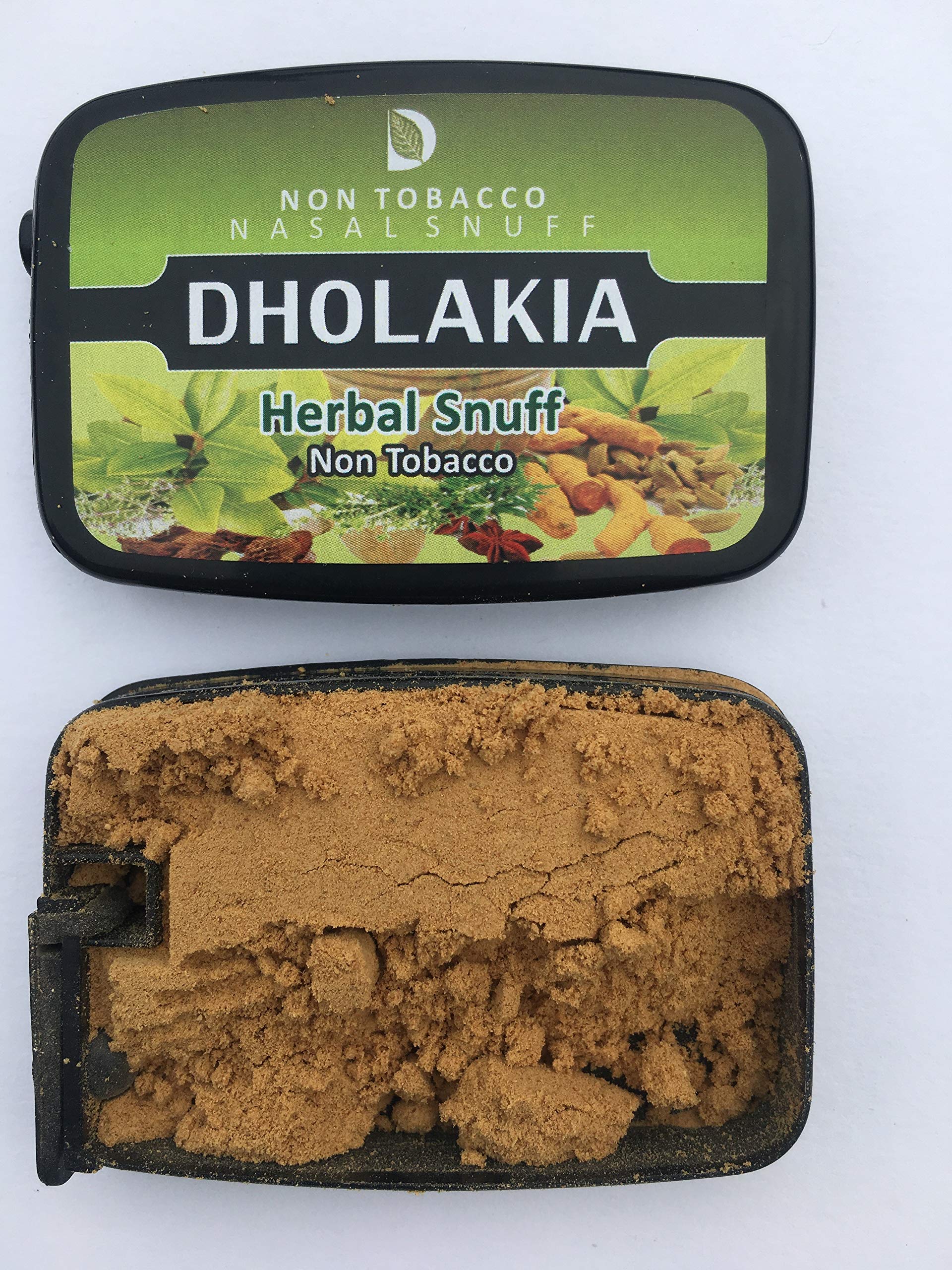 DHOLAKIA Herbal Snuff Tobacco Free- Nicotine And Tobacco Free Snuff- Nasal Snuff