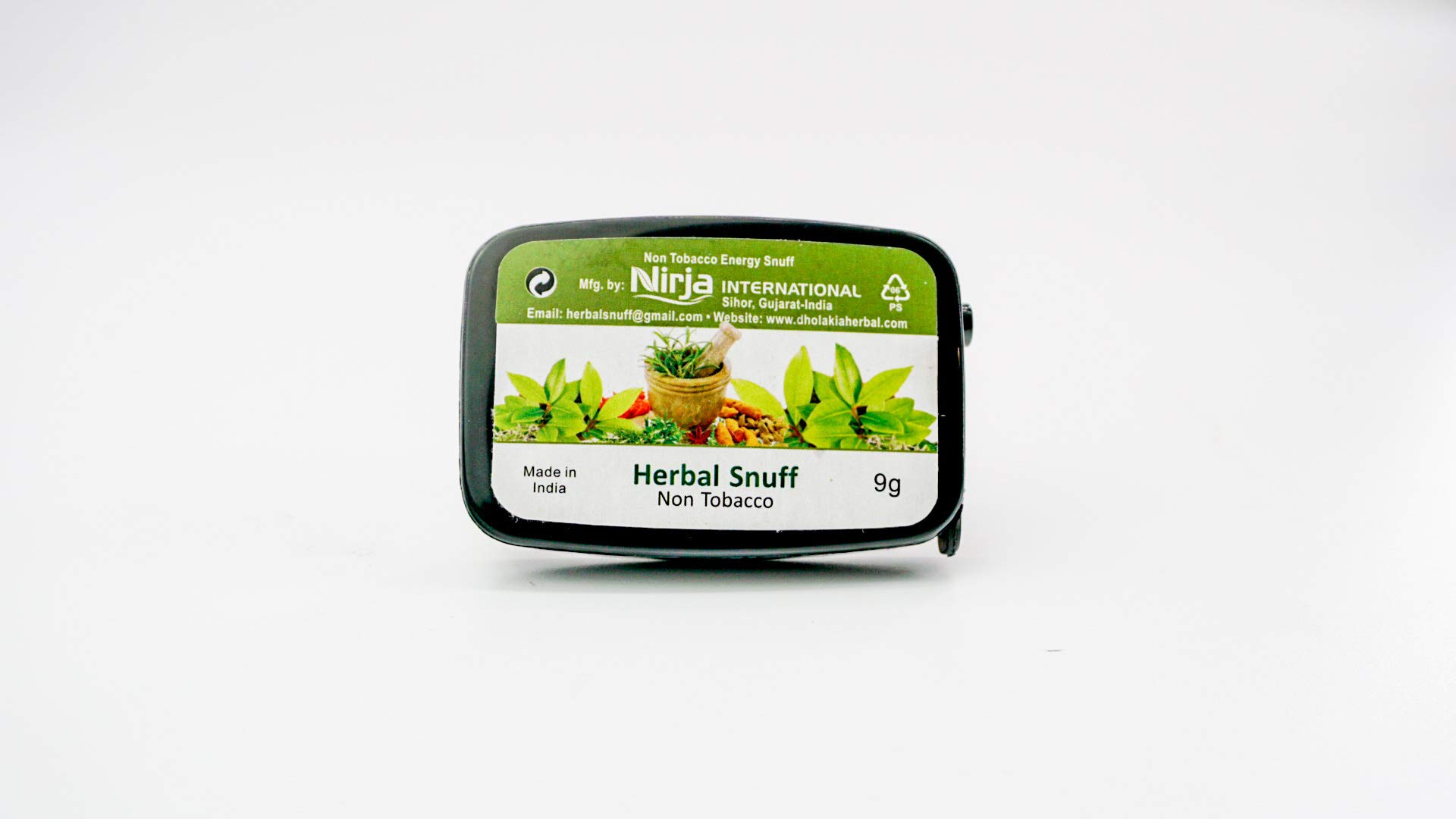 DHOLAKIA Herbal Snuff Tobacco Free- Nicotine And Tobacco Free Snuff- Nasal Snuff