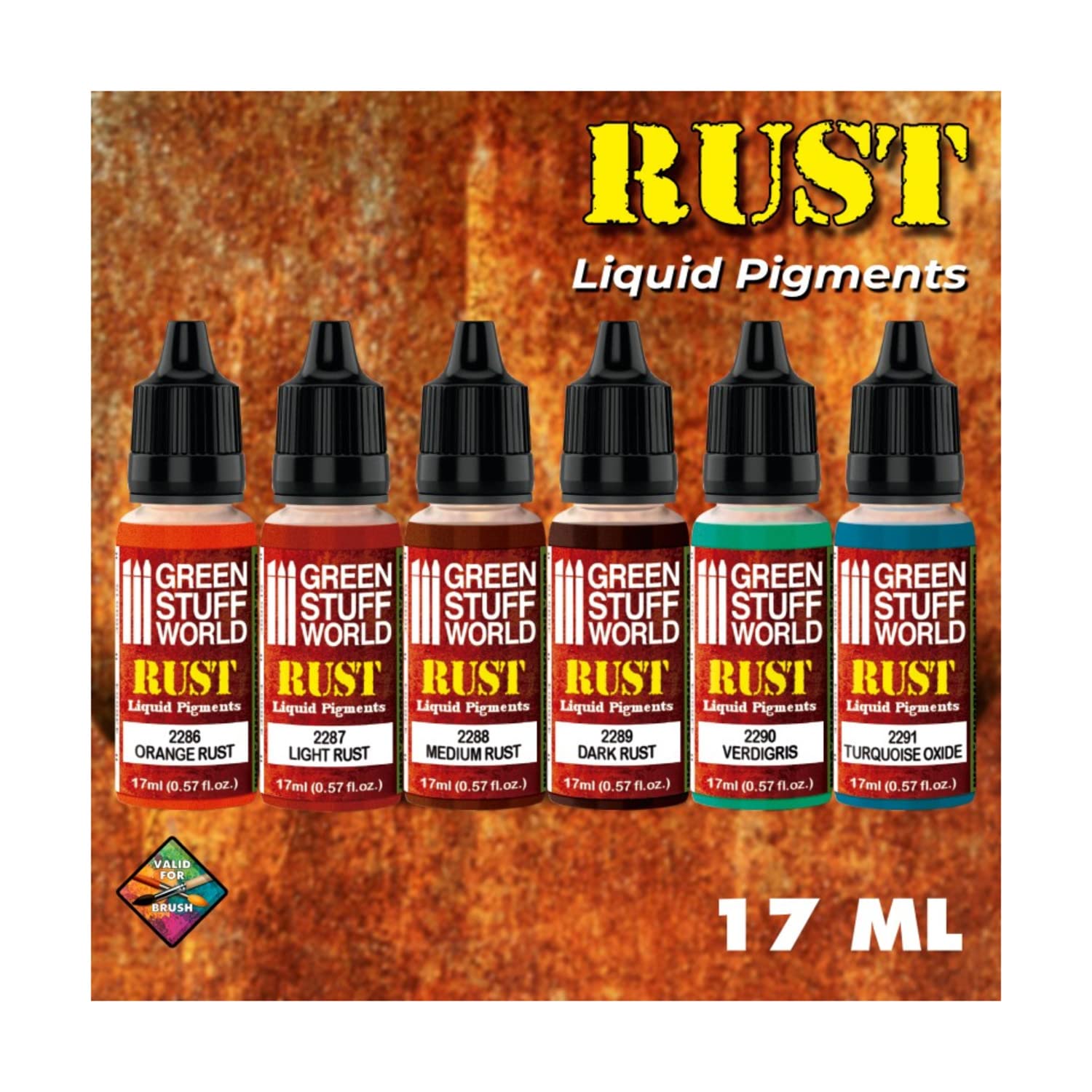 Green Stuff World: Liquid Pigments Set - Rust