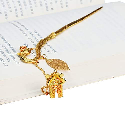 Rubyurphy Exquisite Gift Bookmarks, Metal Phoenix Bookmark, Gifts for Women, Kids, Bookworm and Book Lovers,Bringing You The Perfect Reading Experience(Gold)