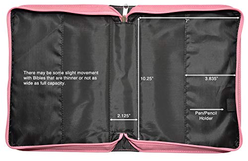 John 3:16 Engraved Pink Bible Cover | 7 1/2" x 10 3/4"