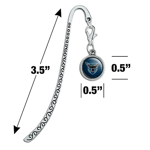 Game of Thrones Night Watch Crow Metal Bookmark Page Marker with Charm