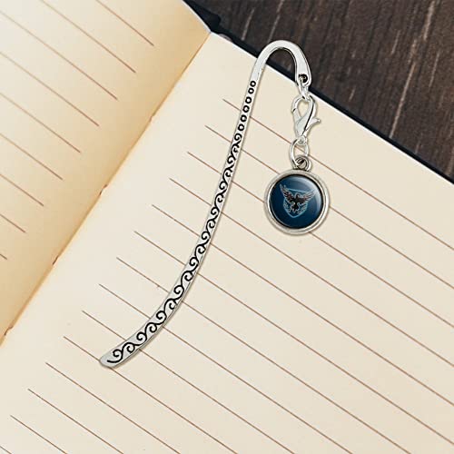 Game of Thrones Night Watch Crow Metal Bookmark Page Marker with Charm