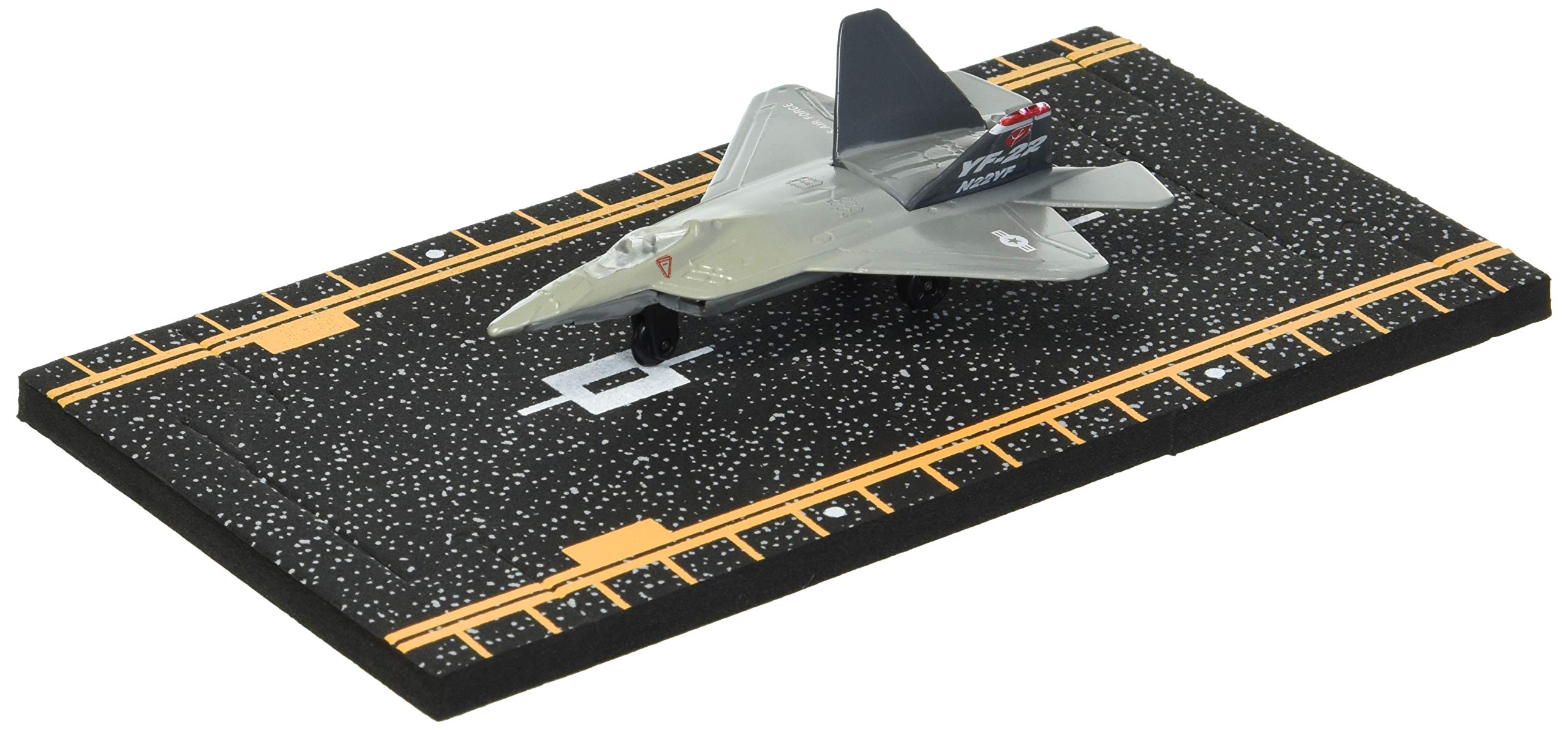 Hot Wings F-22 Raptor (military Markings) with Connectible Runway