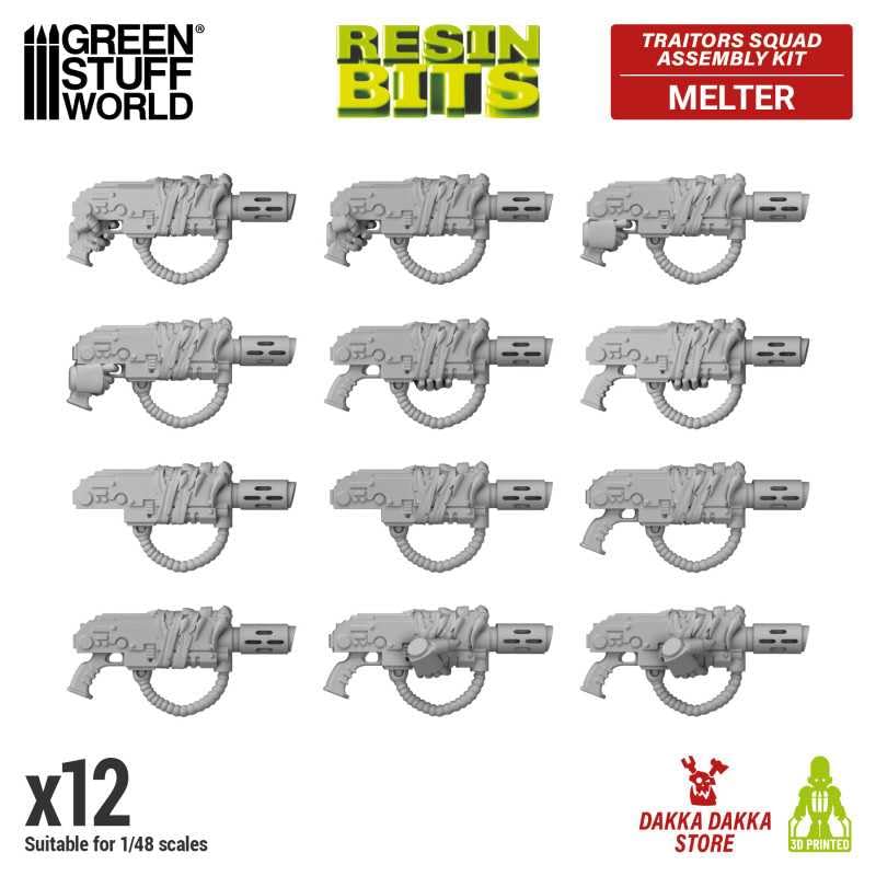 Green Stuff World for Models & Miniatures DakkaDakka Traitors Squad Chaos Melter Guns 12415