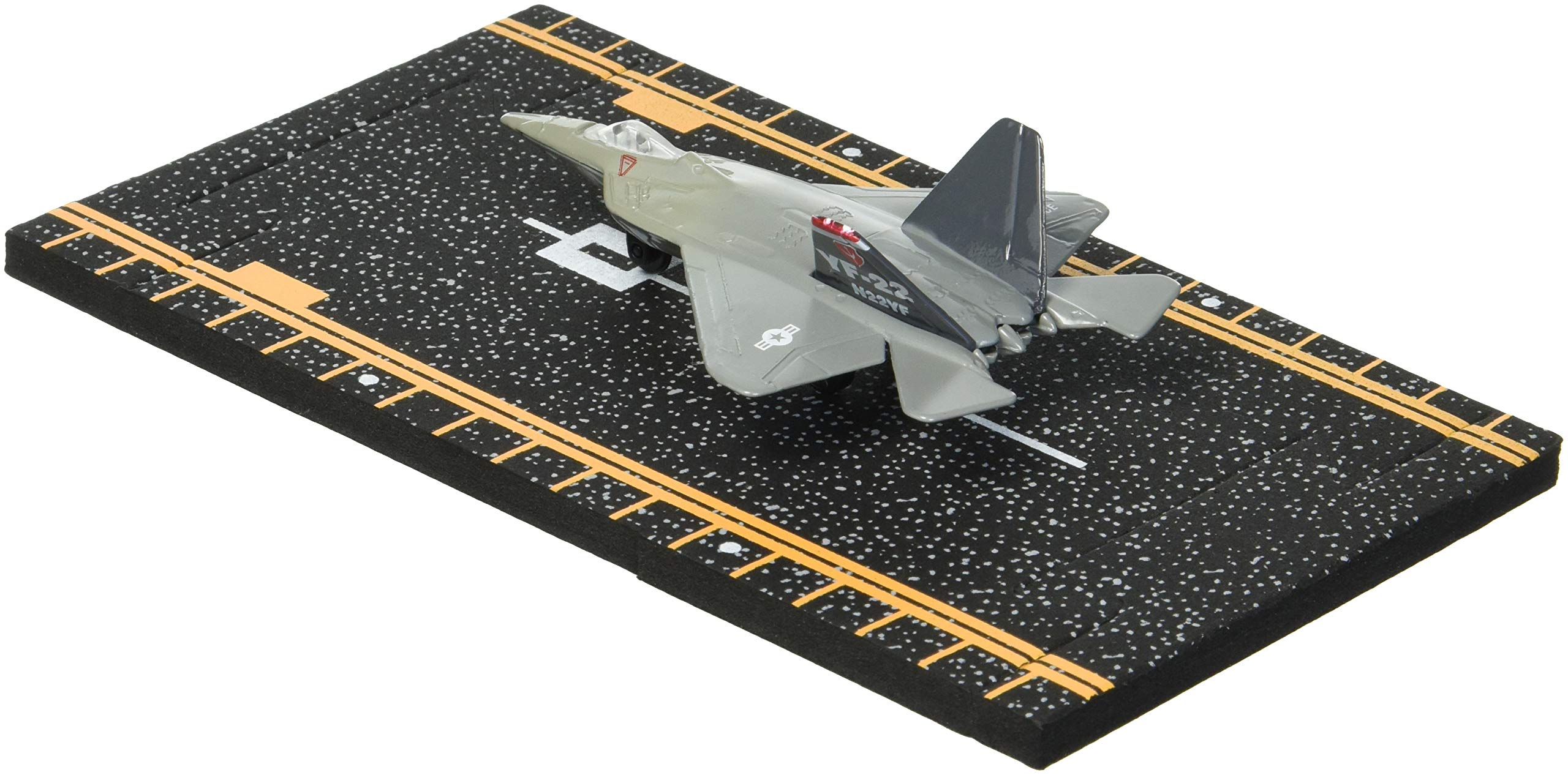 Hot Wings F-22 Raptor (military Markings) with Connectible Runway