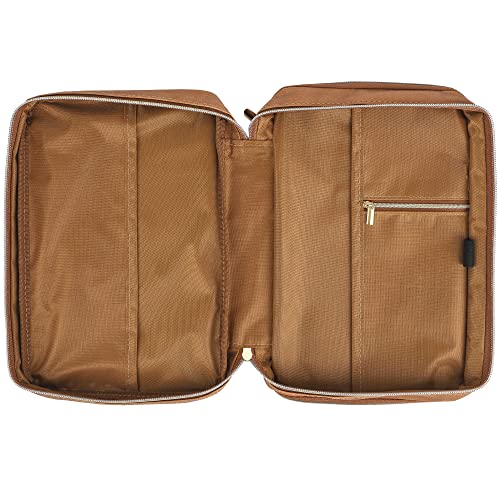 Salt & Light, Alpha & Omega Organizer Bible Cover, Imitation Leather, Tan, X-Large
