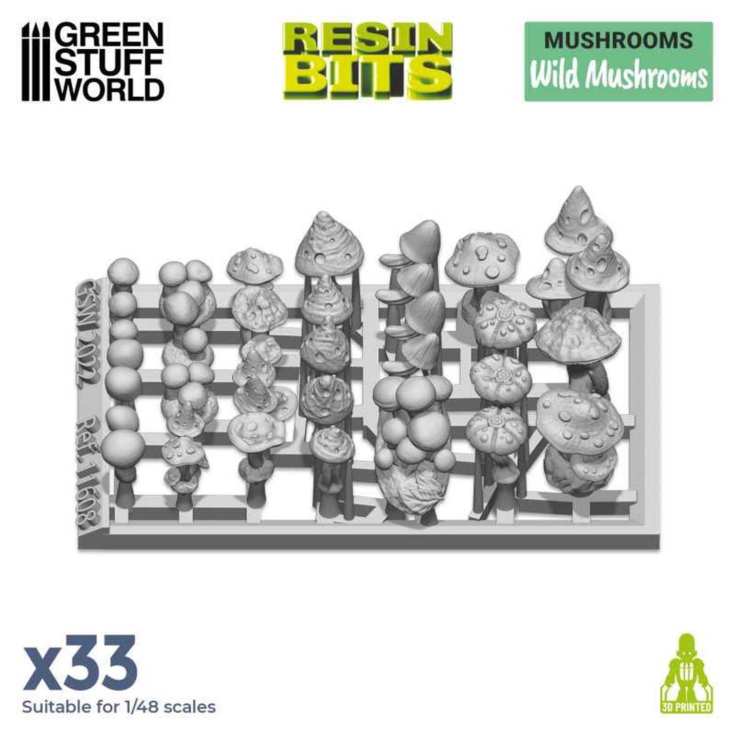 Green Stuff World for Models and Miniatures - Wild Mushrooms 11608