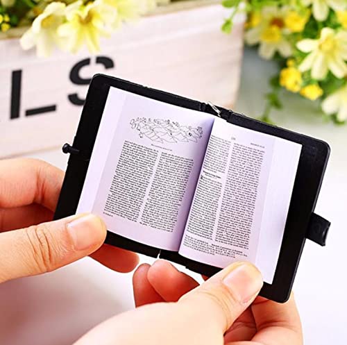Favorict (3 Pack) Mini Bible Keychain English Holy Bible Religious Favor Christian Jesus Keychain (A)