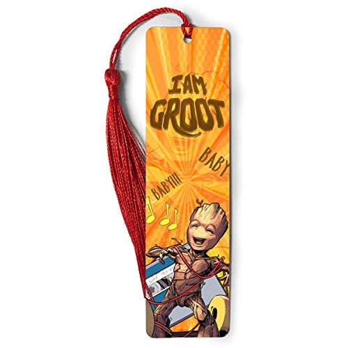 Bookmarks Metal Ruler Baby Bookography Groot Measure Tassels Bookworm for Book Markers Lovers Reading Notebook Bookmark Bibliophile Gift