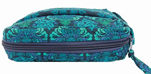 DIWI Quilted Bible Cover Medium Sizes 8.75 X 6.25 X 2.5 Inches Good Book Case (M, C1 Green Fence)