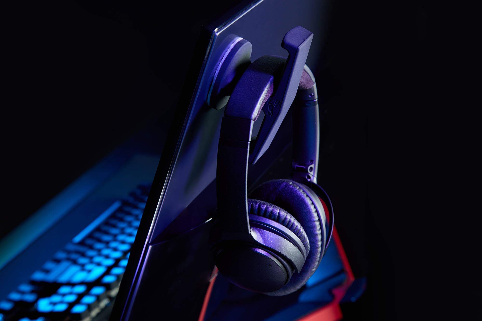 Glorious Trident – Under Desk Gaming Headset/Headphone Stand Mount Holder (VR Headset Compatible)
