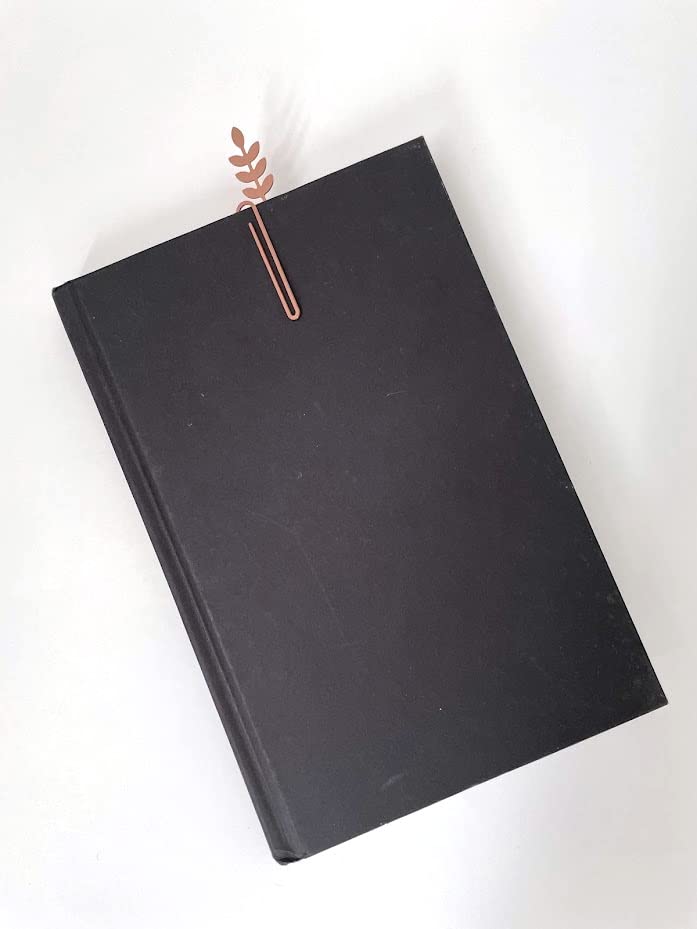 Elegant Hand Etched Metal Bookmark | Set of 3 | Gift for Christmas, Birthday, Anniversary | Includes Gift Box Package | Gift for Women and Men | Color: Rose Gold