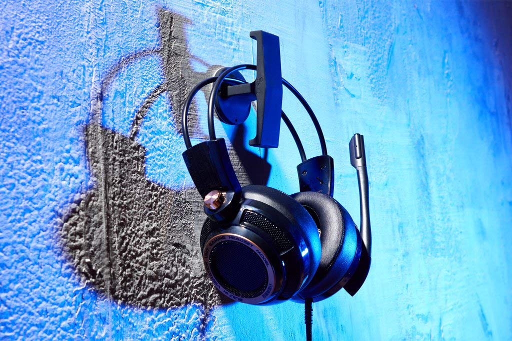 Glorious Trident – Under Desk Gaming Headset/Headphone Stand Mount Holder (VR Headset Compatible)