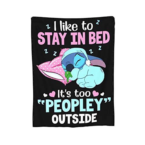 Shazi Cartoon Blankets Super Soft Throw Blanket Air Conditioner Blanket Warm Cozy Flannel Blanket for Couch Bed Sofa Car 50inchX40inch